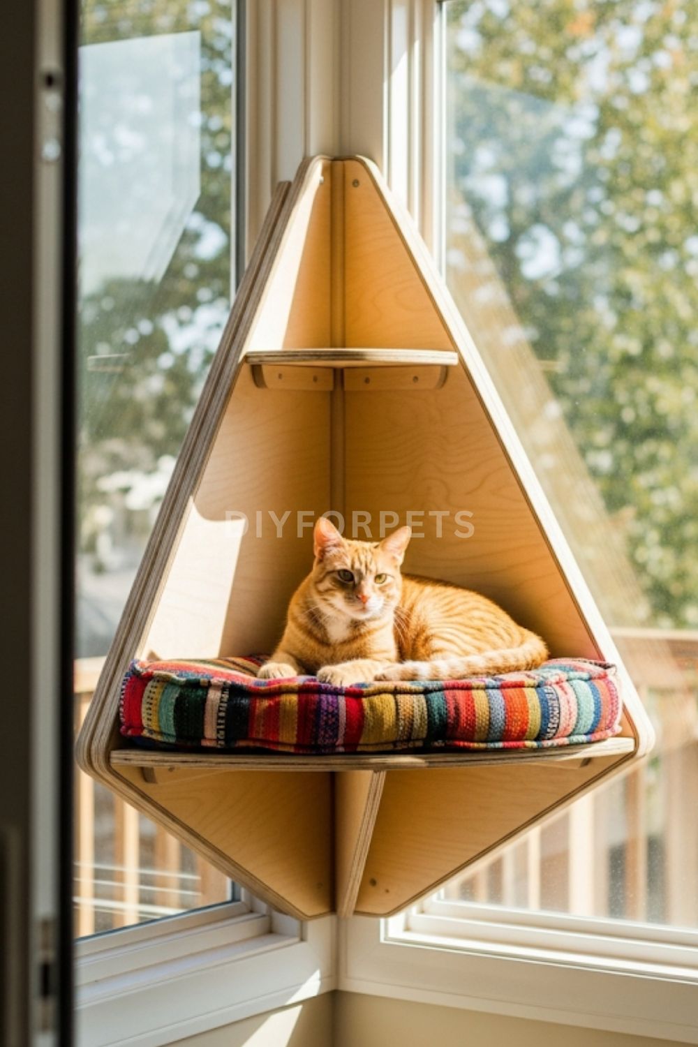 9 DIY Cat Window Perches Your Feline Will Obsess Over - DIY For Pets