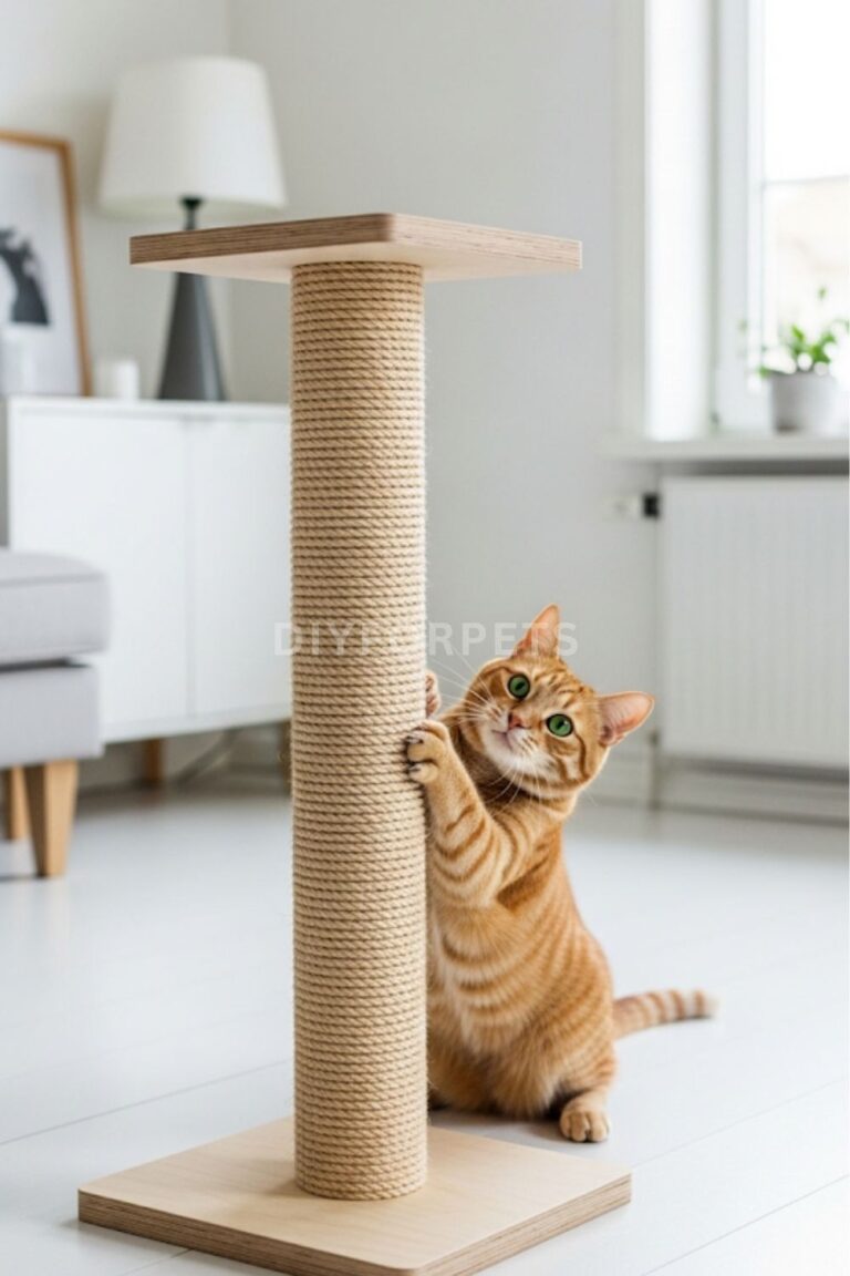 15 DIY Cat Scratching Post Ideas That Look Good in Any Room - DIY For Pets