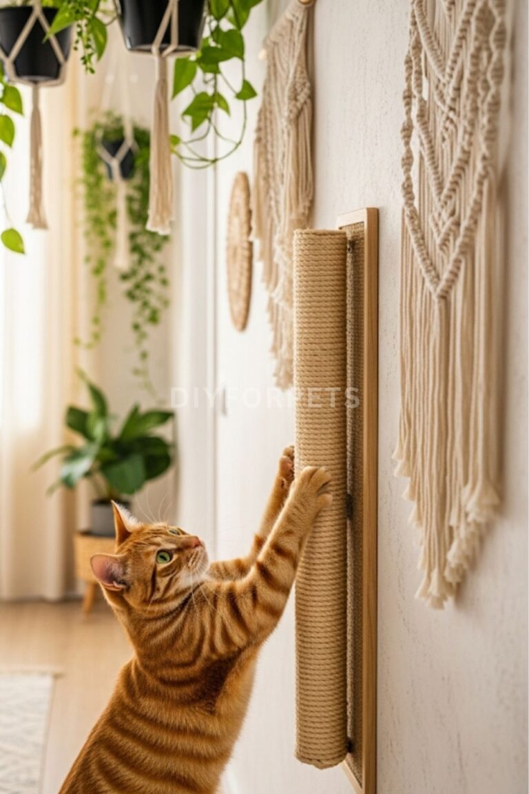 15 DIY Cat Scratching Post Ideas That Look Good in Any Room - DIY For Pets